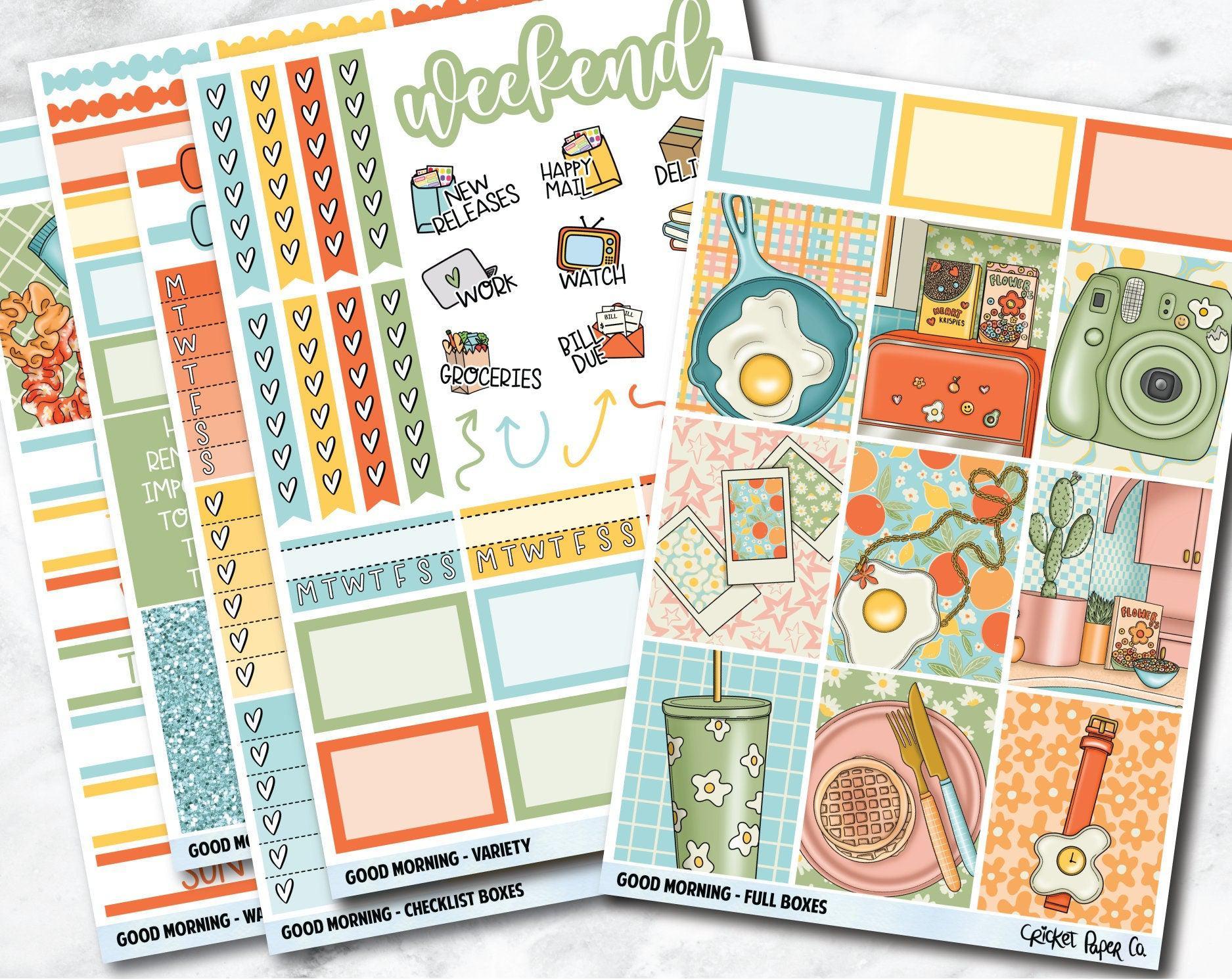 FULL KIT Planner Stickers - Good Morning – Cricket Paper Co.