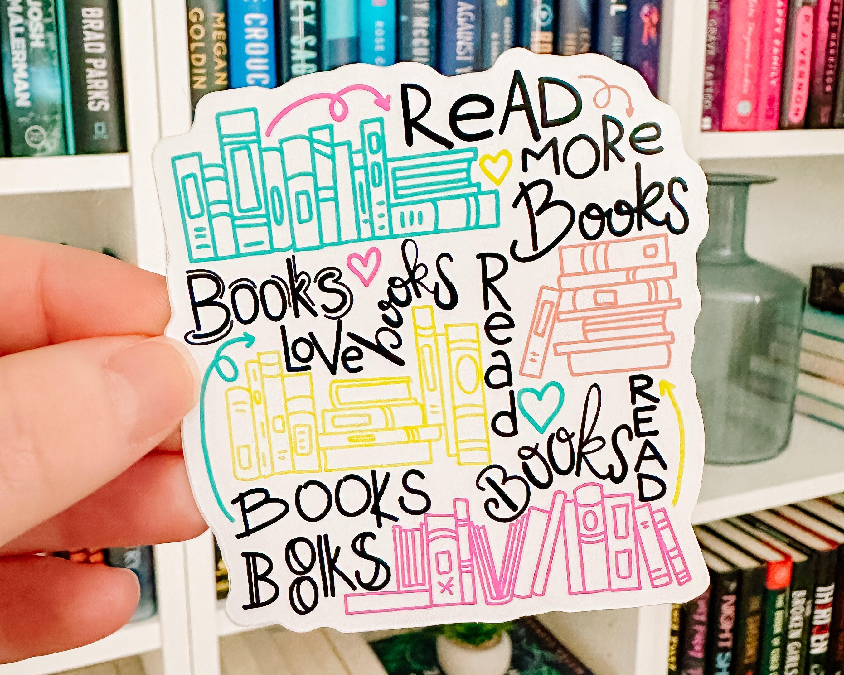 Read More Books - Bookish Vinyl Sticker – Cricket Paper Co.